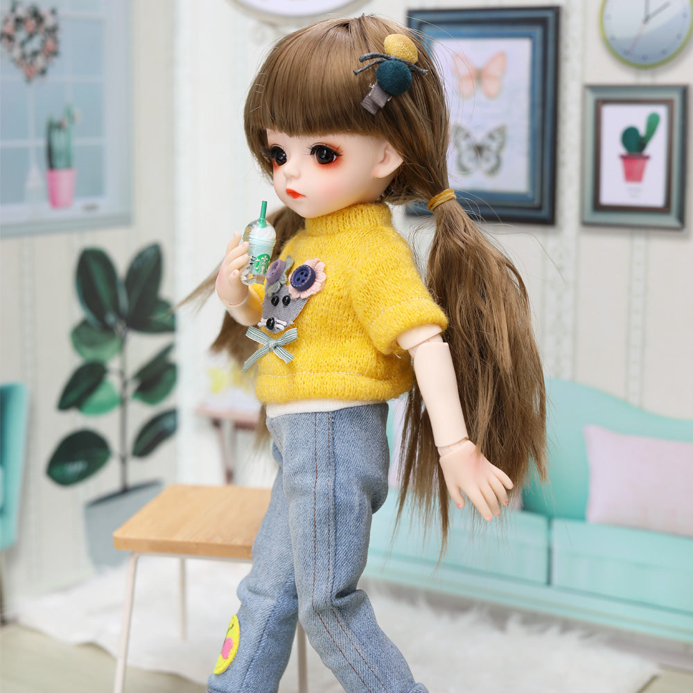 UCanaan BJD Doll, 1/6 SD Dolls 12 Inch 18 Ball Jointed Doll DIY Toys w ...